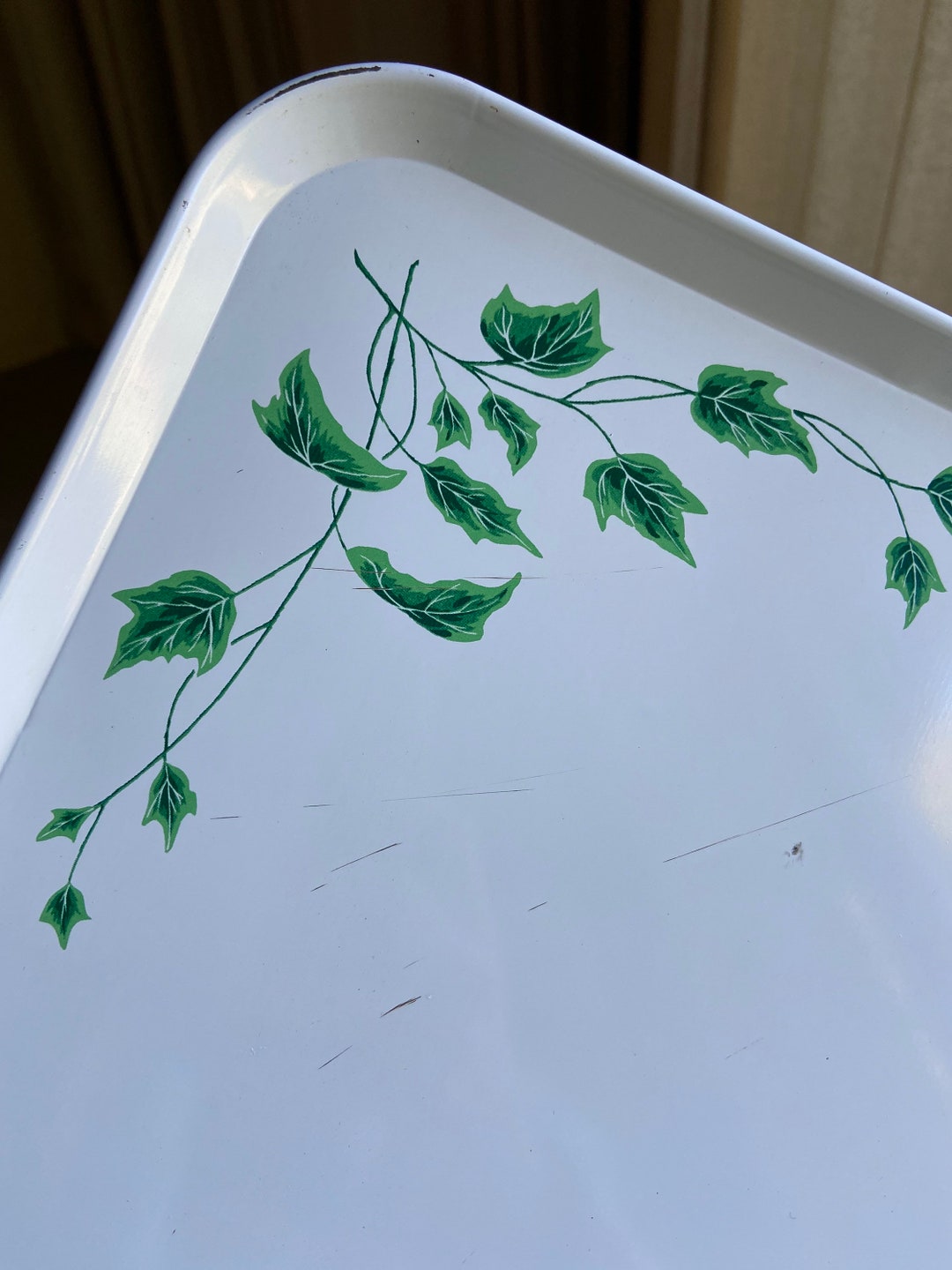 Vintage Tin Ivy Trays (8) - Etsy