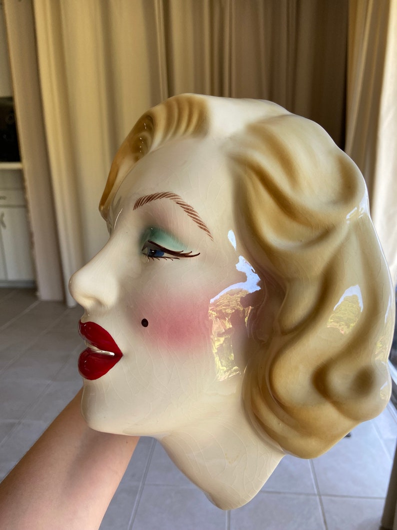Vintage Clay Art San Francisco Marylin Monroe Wall Mask - Etsy