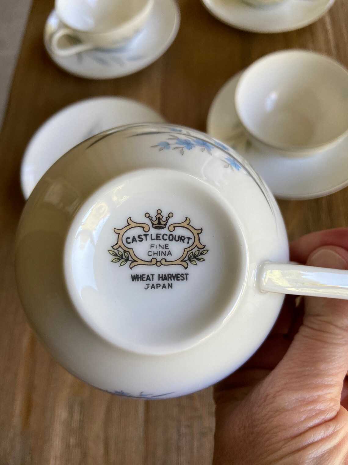 Vintage Castlecourt Wheat Harvest Tea Set | Etsy