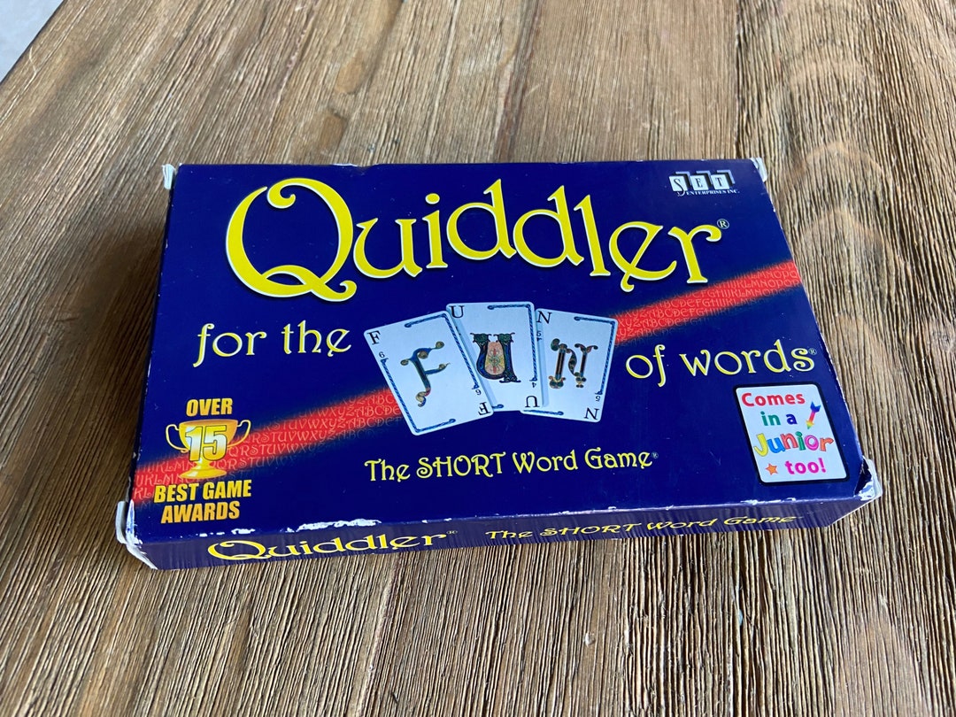 Vintage Quiddler Card Game - Etsy