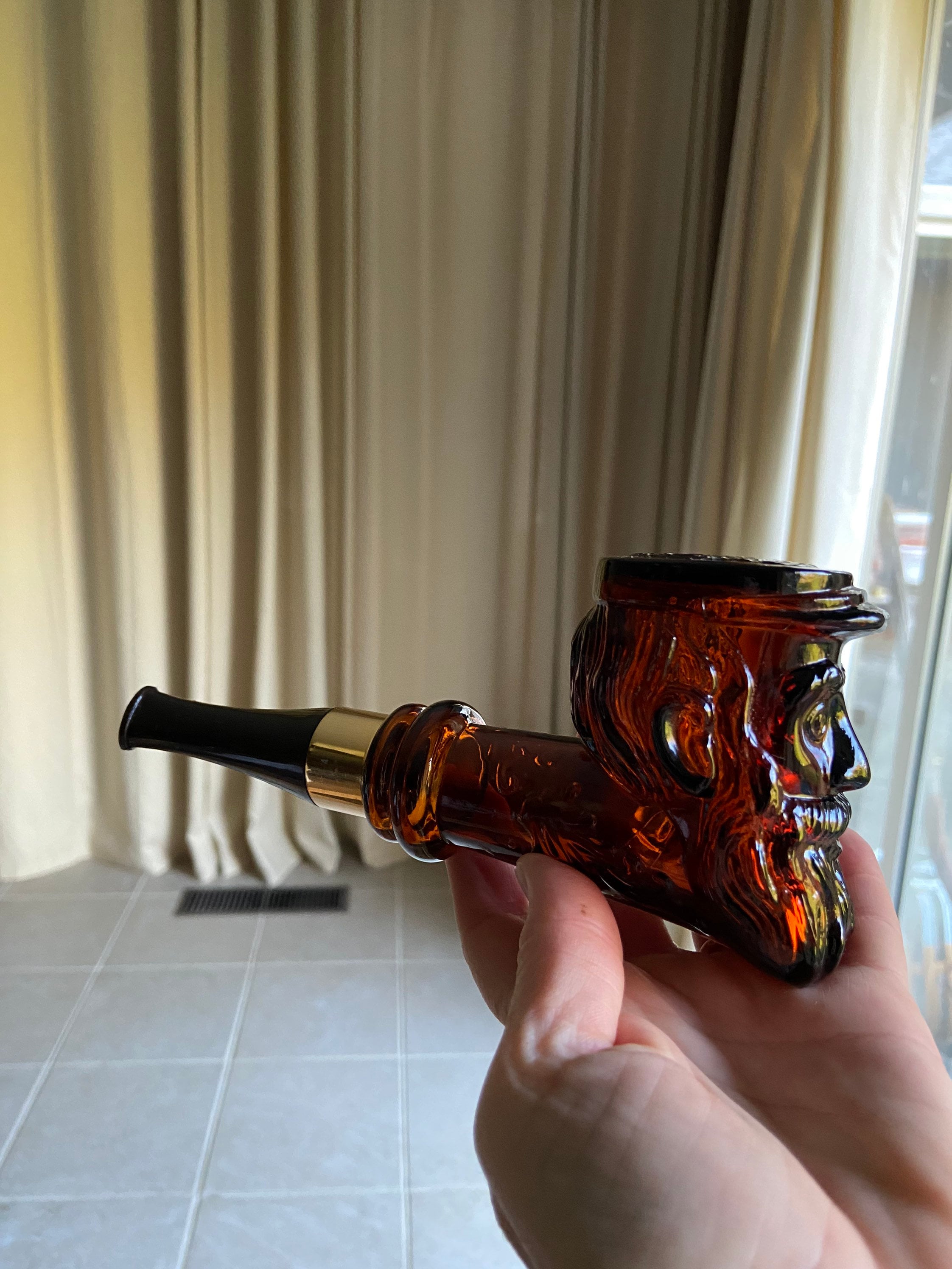 Vintage Avon Pipe Bottle - Etsy