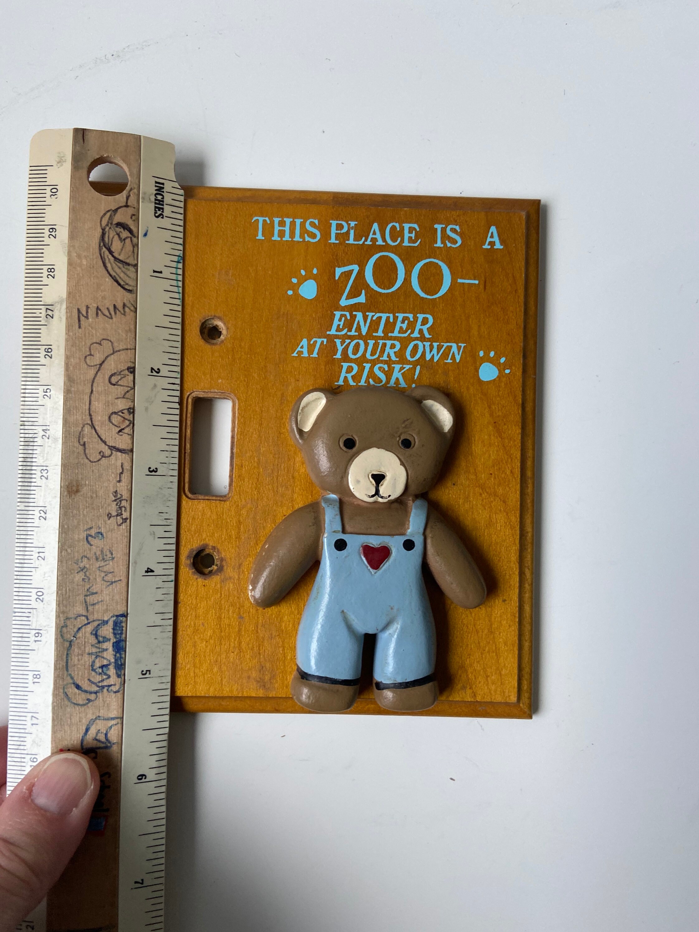 Vintage Childrens Room Wood Switch Plate | Etsy