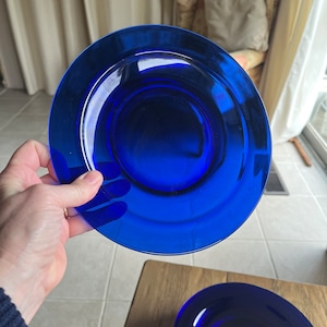 Vintage Cobalt Blue 8 Inch Plates (12) - Etsy