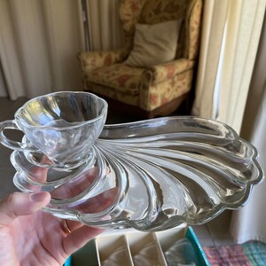 Vintage Hazel Atlas Seashell Snack Set in Original Box - Etsy