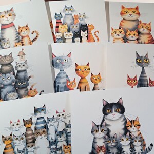 Cat Note Cards, Assorted Blank Cards, Gift for Cat Lover - Etsy