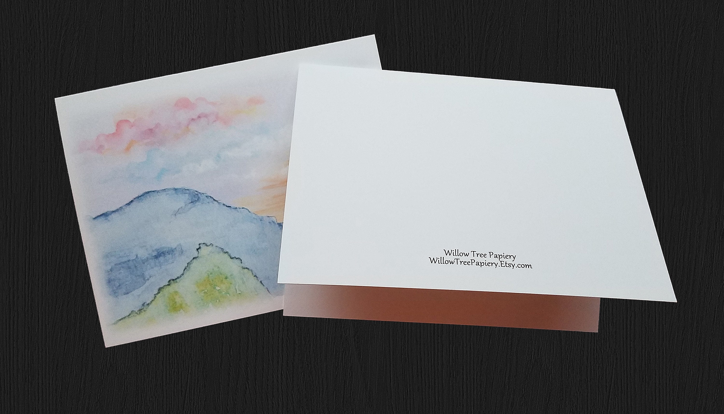 Watercolor Landscape Note Cards 10 Blank Cards Small Gift - Etsy