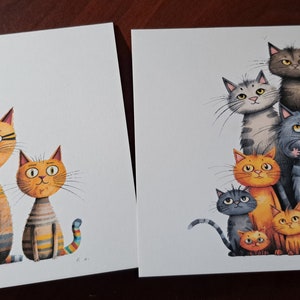Cat Note Cards, Assorted Blank Cards, Gift for Cat Lover - Etsy