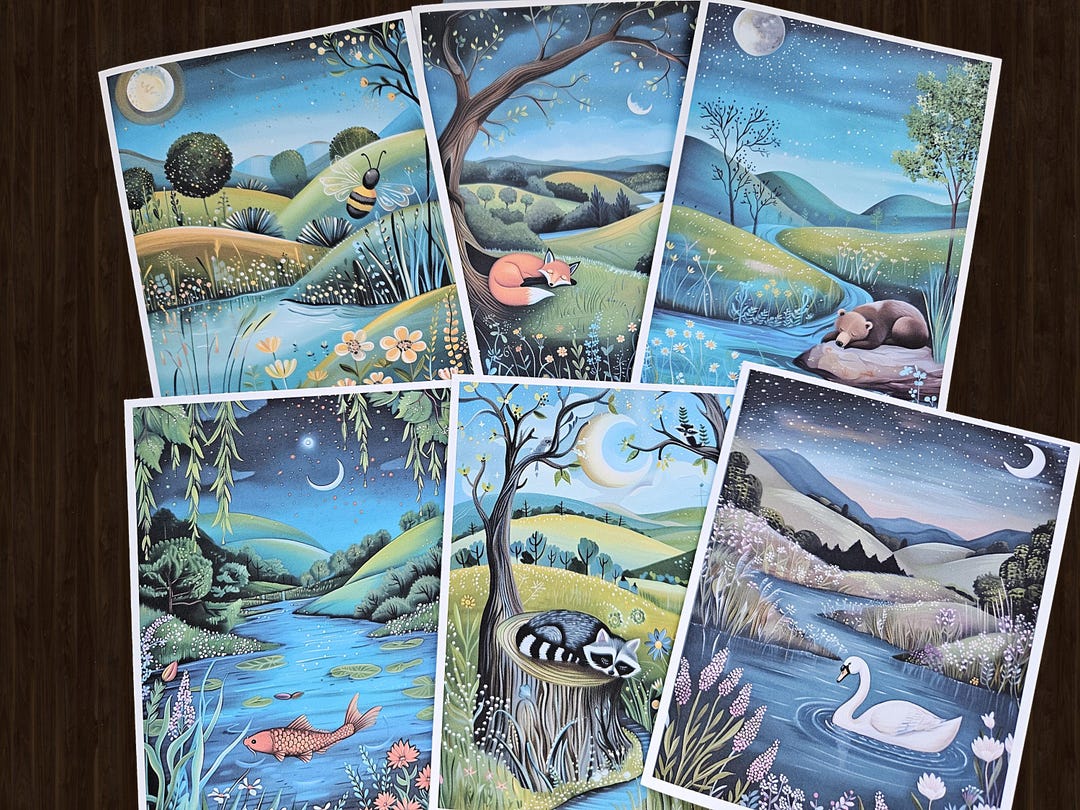 Animal Note Cards, Blank Cards, Stocking Stuffer for Animal Lover - Etsy