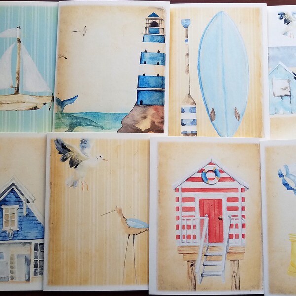 Beach Note Cards - Etsy