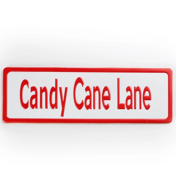 Candy Cane Lane Sign - Etsy