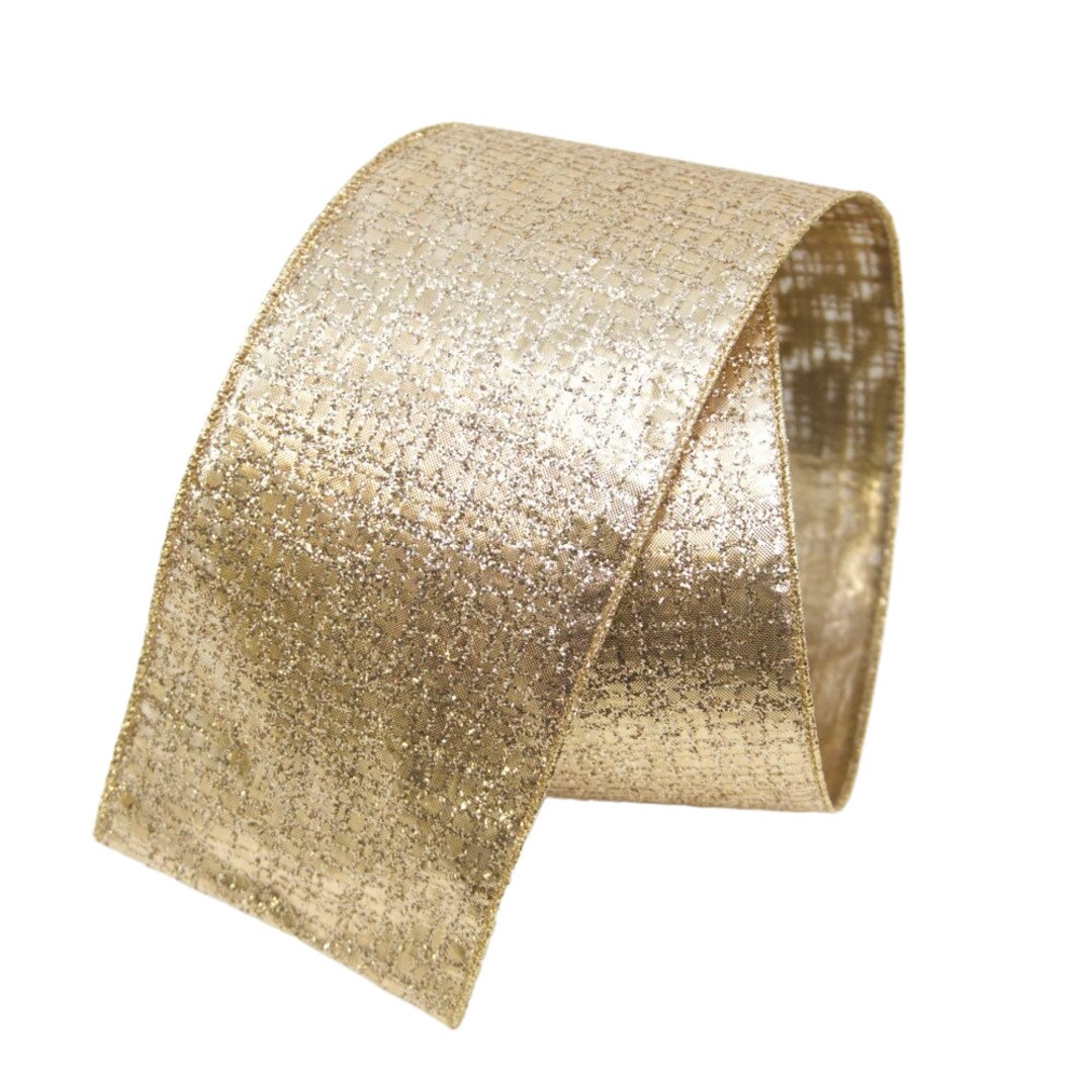 Graphic Glitter Platinum 4 Ribbon, Platinum Glitter Ribbon, Christmas ...