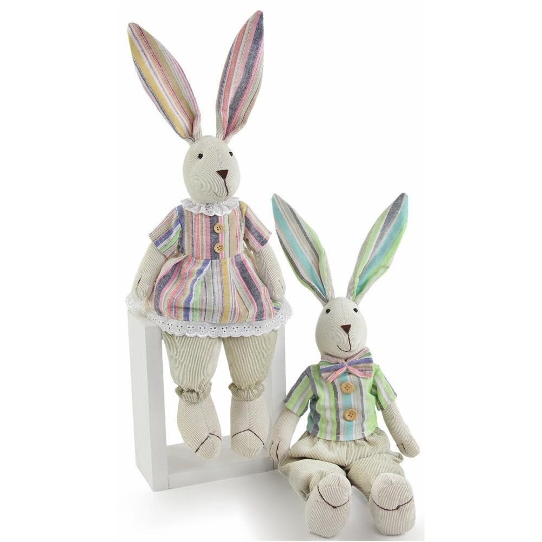Boy/girl Bunny Couple 21, Assorted Styles, Sitting Bunnies, Bunny ...