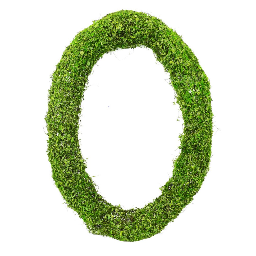 Quantity of Two, 22 X 17 Oval Moss Wreaths, Moss Wreaths, Wreath Forms ...