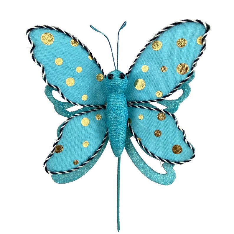 Polka Dot Butterfly Pick Butterfly Wreath Embellishment - Etsy