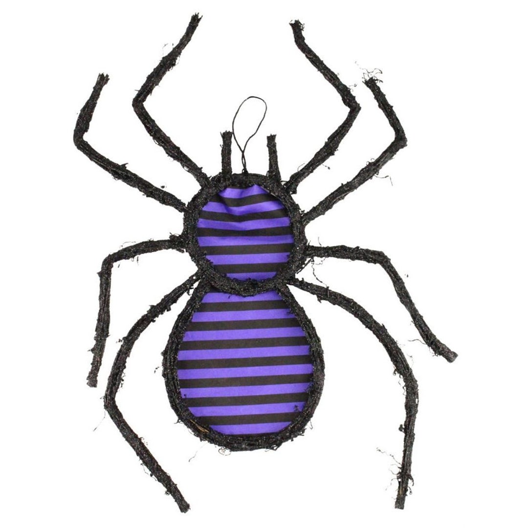 Halloween Wreath Attachment Vine Stripe Spider Door Decor - Etsy