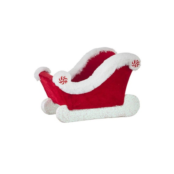 10 RAZ Red Santa Sleigh Christmas Sleigh Decor RAZ - Etsy