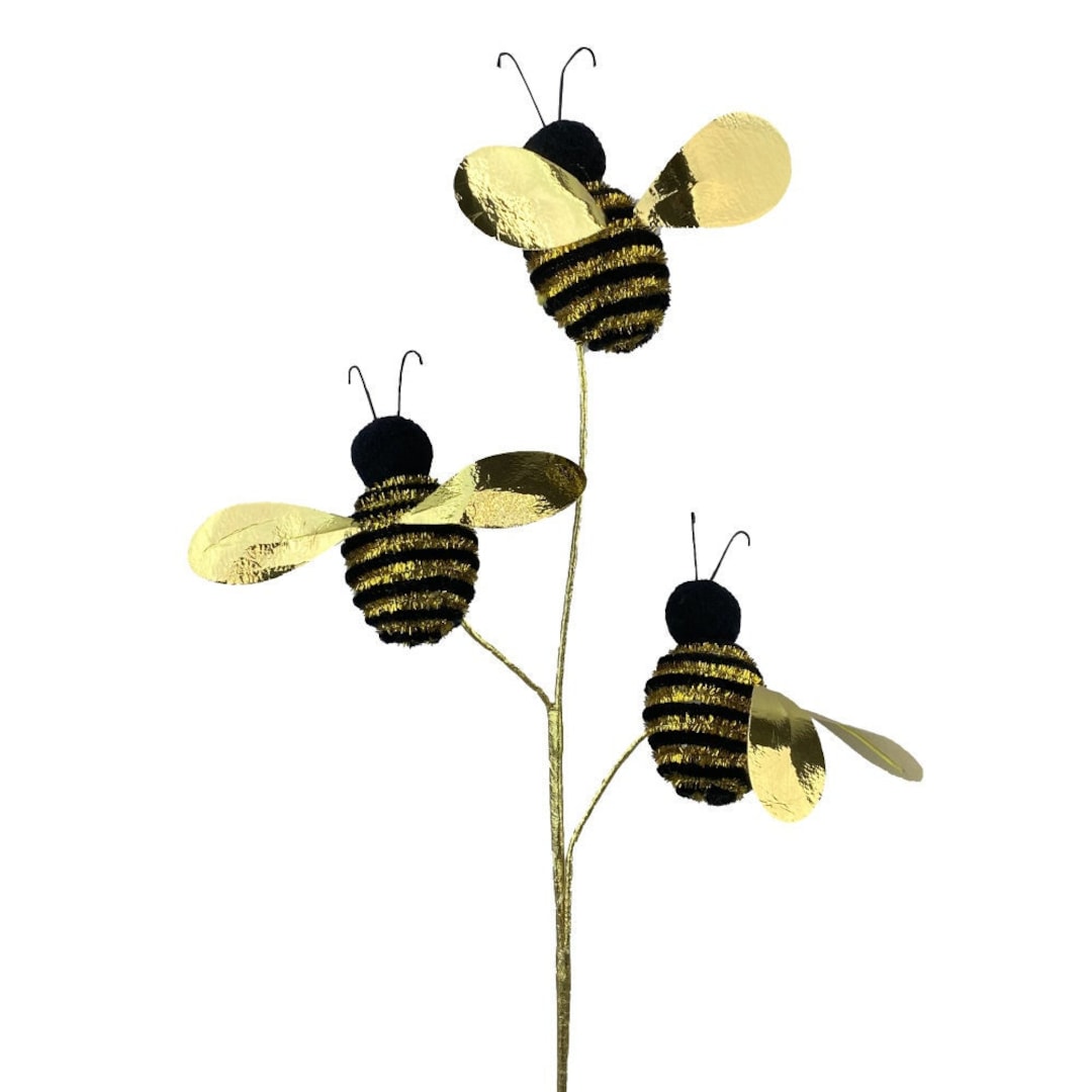 Bee X3 Spray Black and Gold 26, Summer Bumble Bee Spray, Spring Bee ...