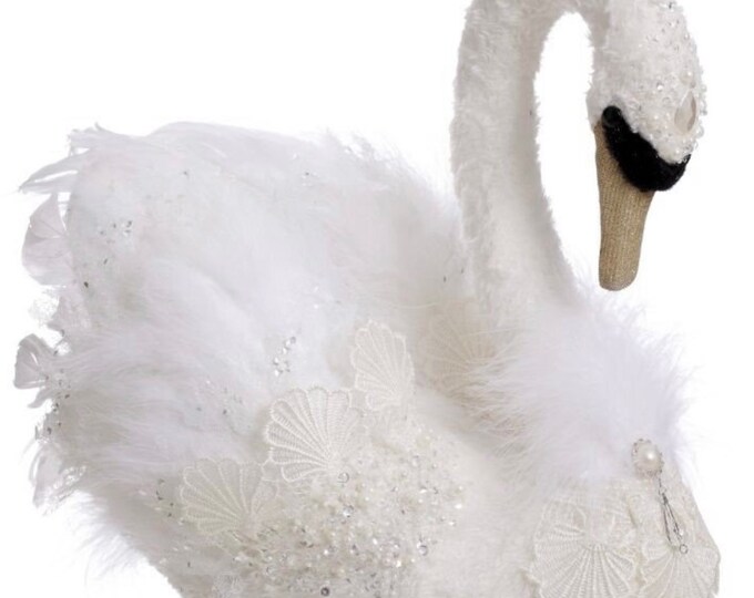 Mark Roberts Snow Swan, Christmas Wreath Attachment, Wreath ...