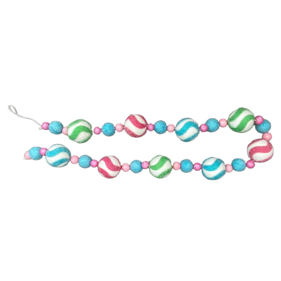 Candy Ball Garland 48 Colorful Foam Candy Ball Garland - Etsy