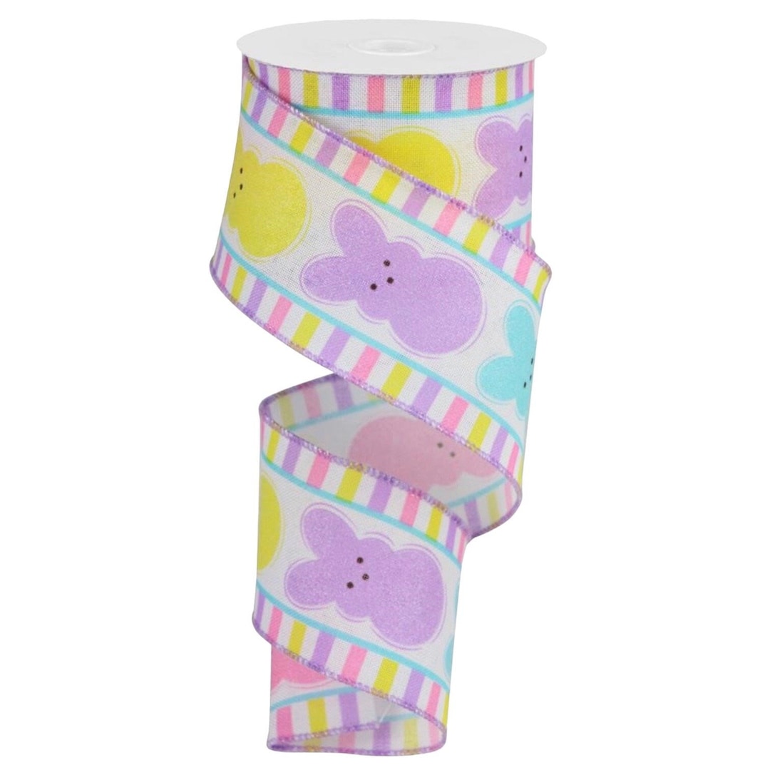 Glitter Sugar Bunnies on Royal, 2.5, Bunny Rabbit Ribbon, 2.5 Width ...