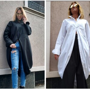 Long High Collar Dress Shirts Stylish High Collar Neck Blouse Designs ...