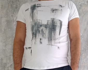 Hand Painted T Shirt - Etsy