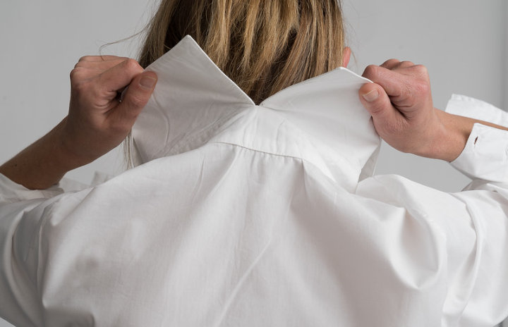 White Long Oversize Loose Shirt Buttons/ Asymmetric Maxi - Etsy