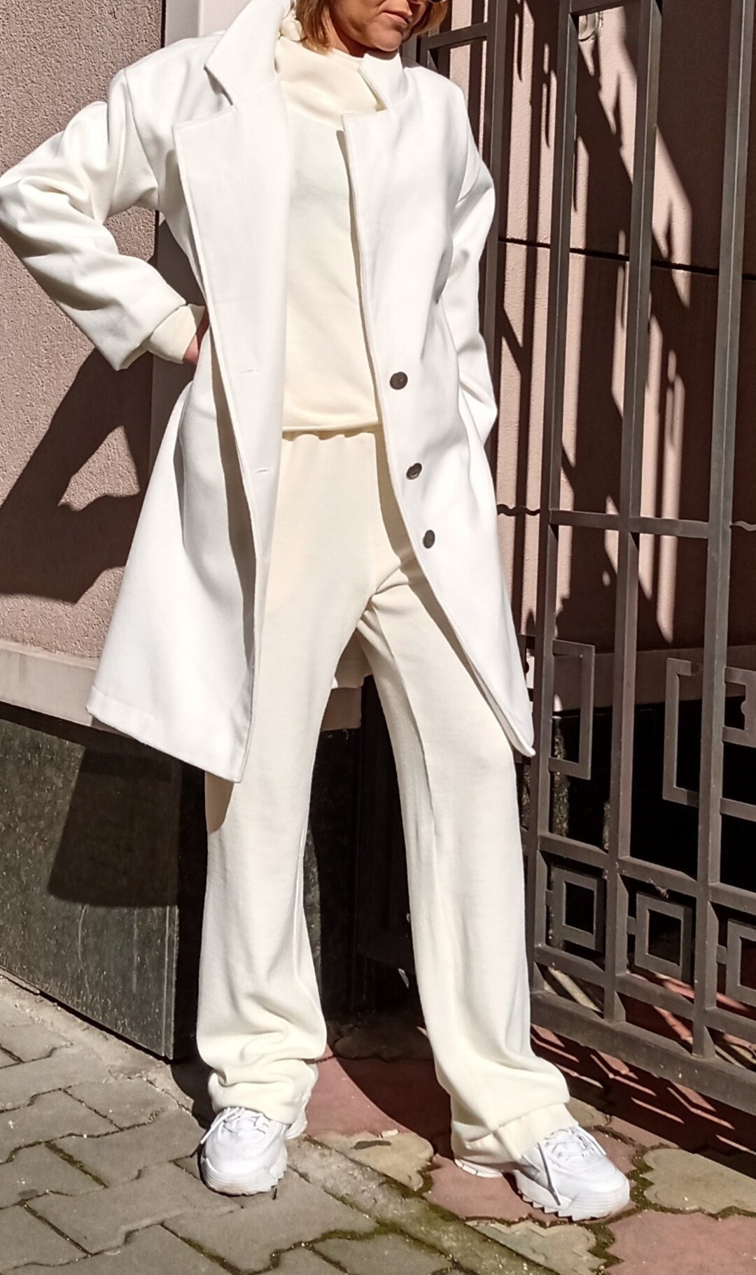 COAT, Milk Cashmere Loose Coat, Wool Coat,oversized Coat, Winter Coat ...