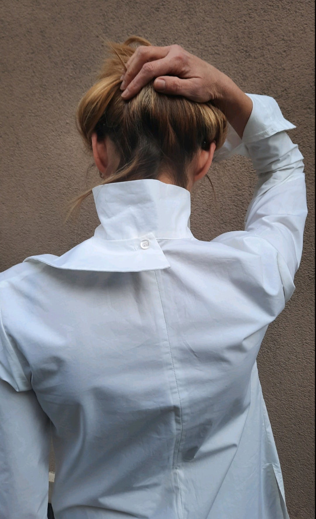 Classic Shirt, Long Dress Stylish, White Shirt,collared Shirt,oversized ...