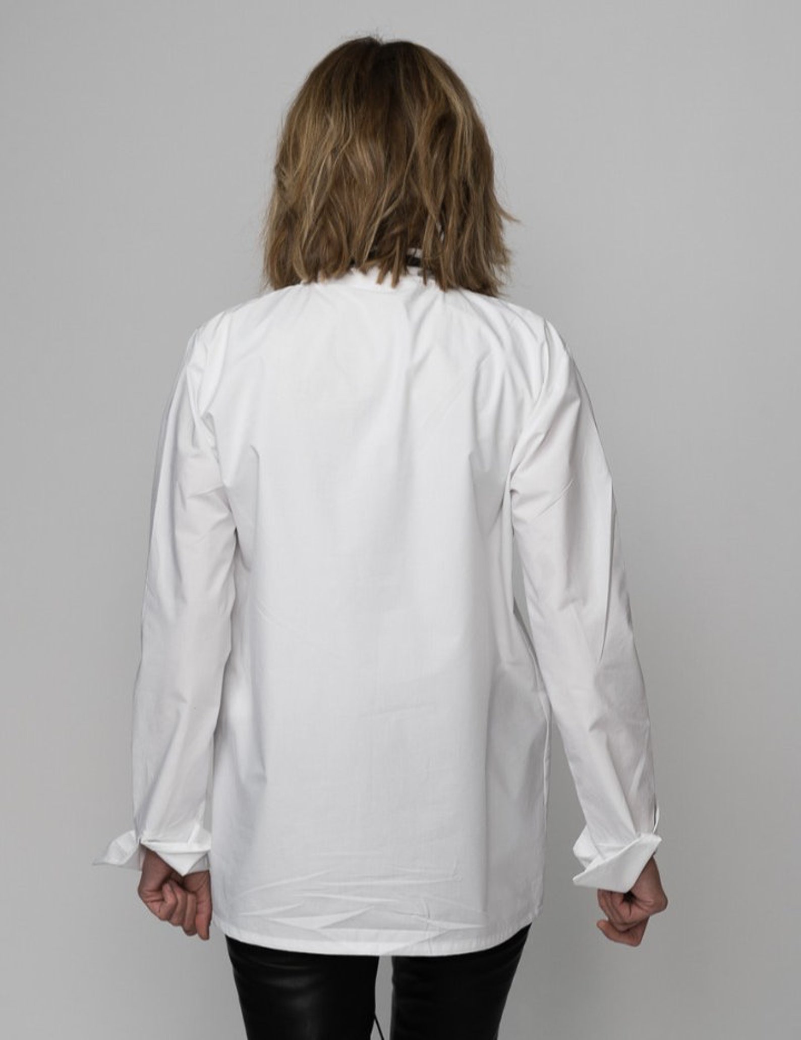 High Collar Dress Shirts Stylish High Collar Neck Blouse - Etsy