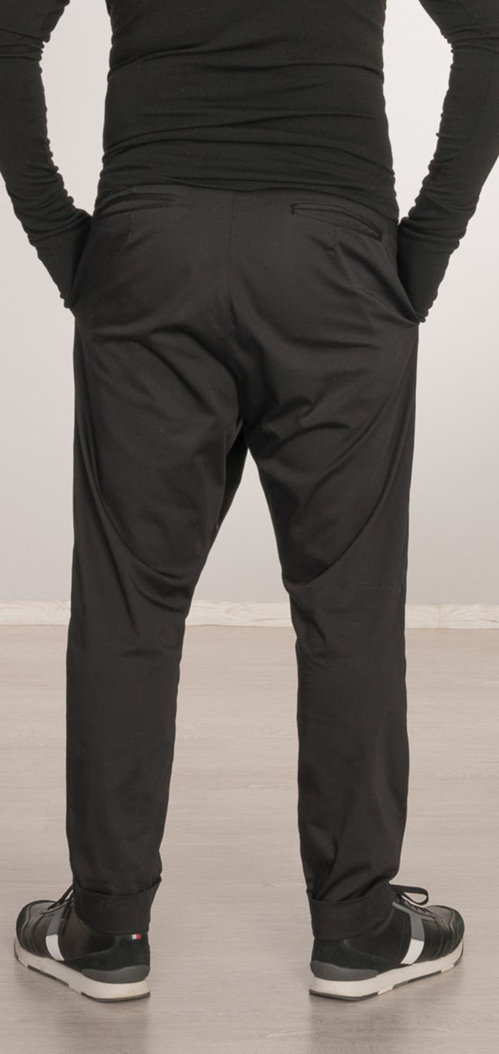 Unique Zipper Closure Pants/designer Men's Pants/ Harem Pants/ Loose ...