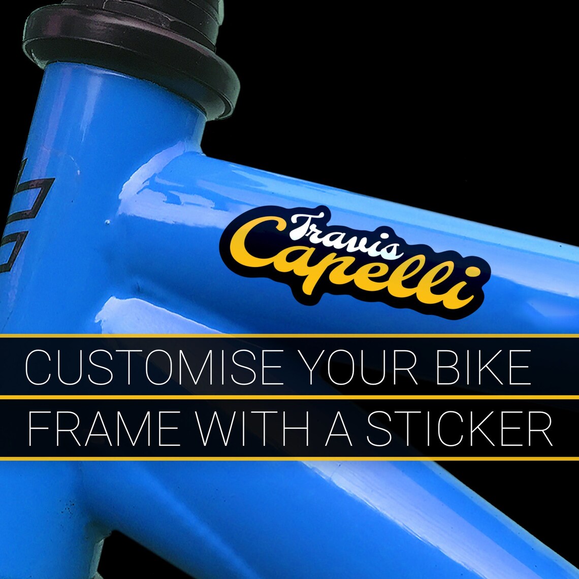 Customised Bike Frame Sticker Bike Decal Bike Frame Decal - Etsy