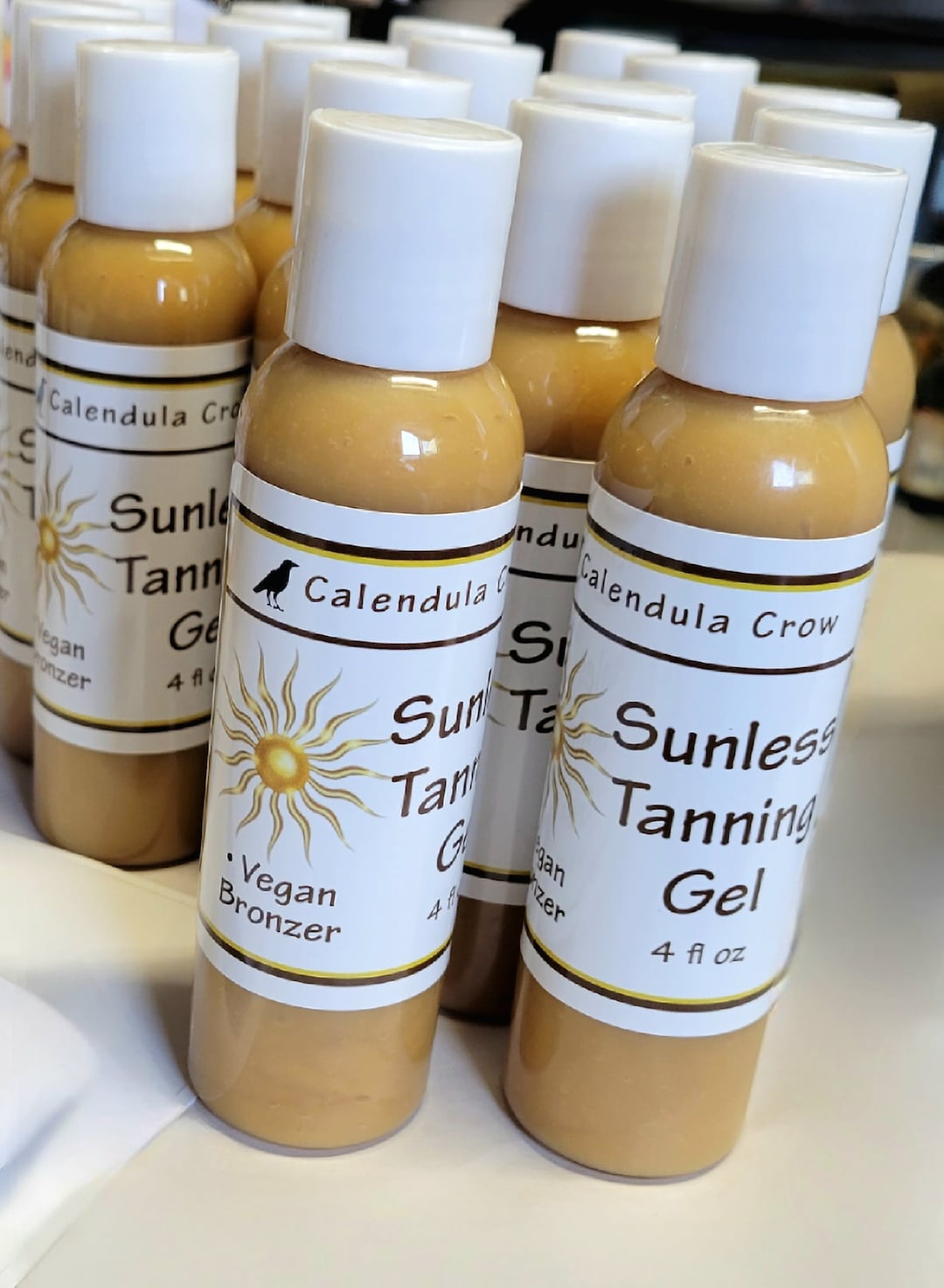 Sunless Tanning Gel Vegan SELF TANNER Bronzer 4oz Bottle - Etsy