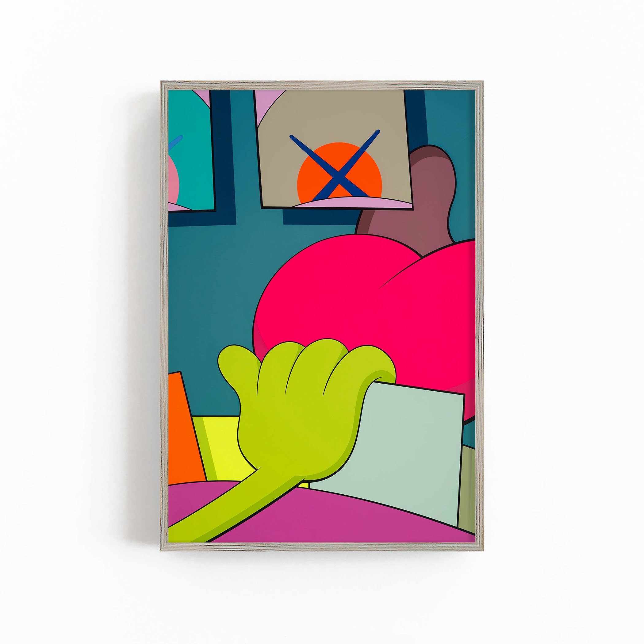 Kaws Art Print Kaws Art Poster Kaws wall art A1 A2 A3 A4 A5 | Etsy