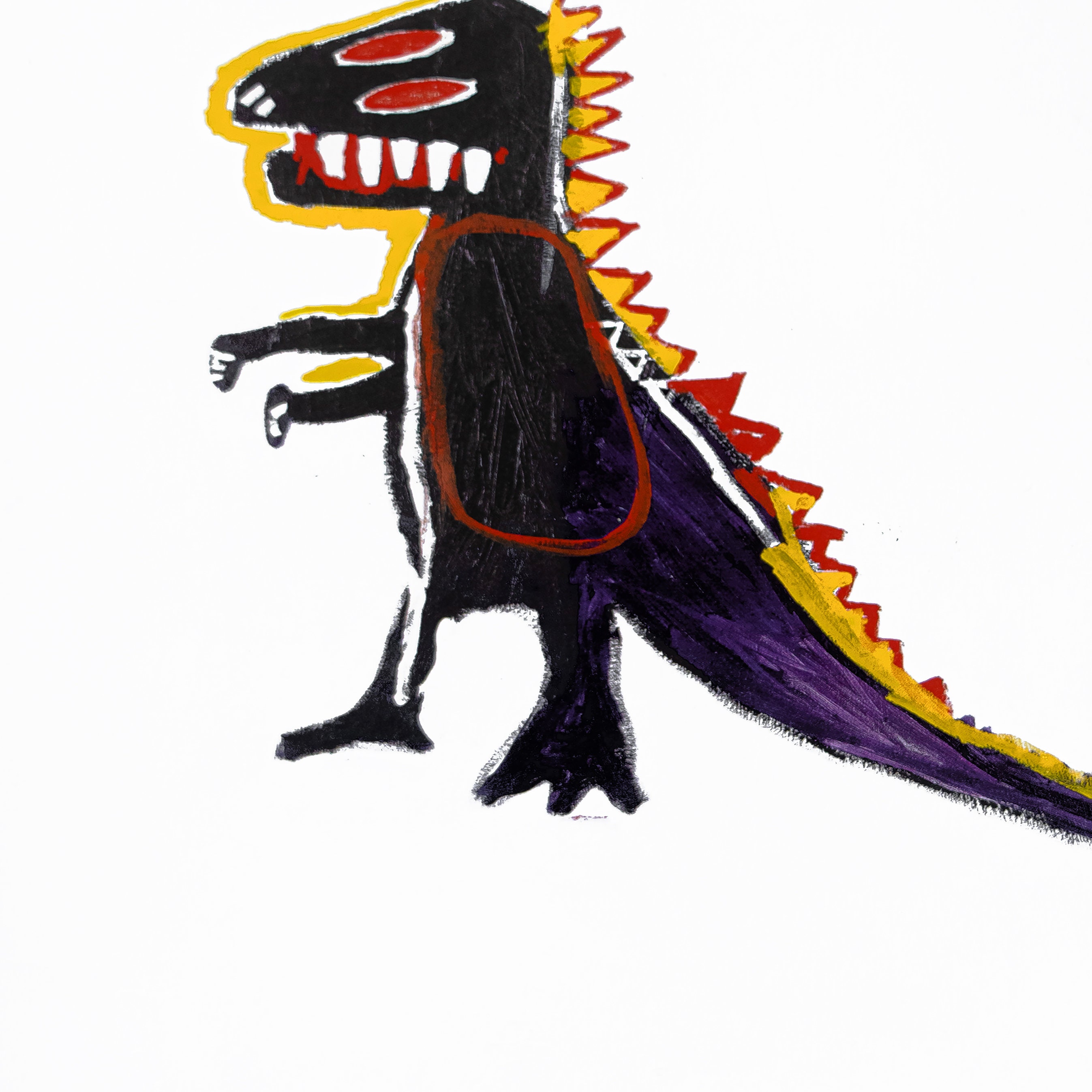 Dino Jean Michel Basquiat Arte Impresión A1 A2 A3 A4 A5 | Etsy