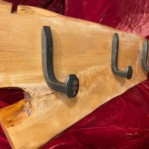 Live Edge Coat Rack - Etsy