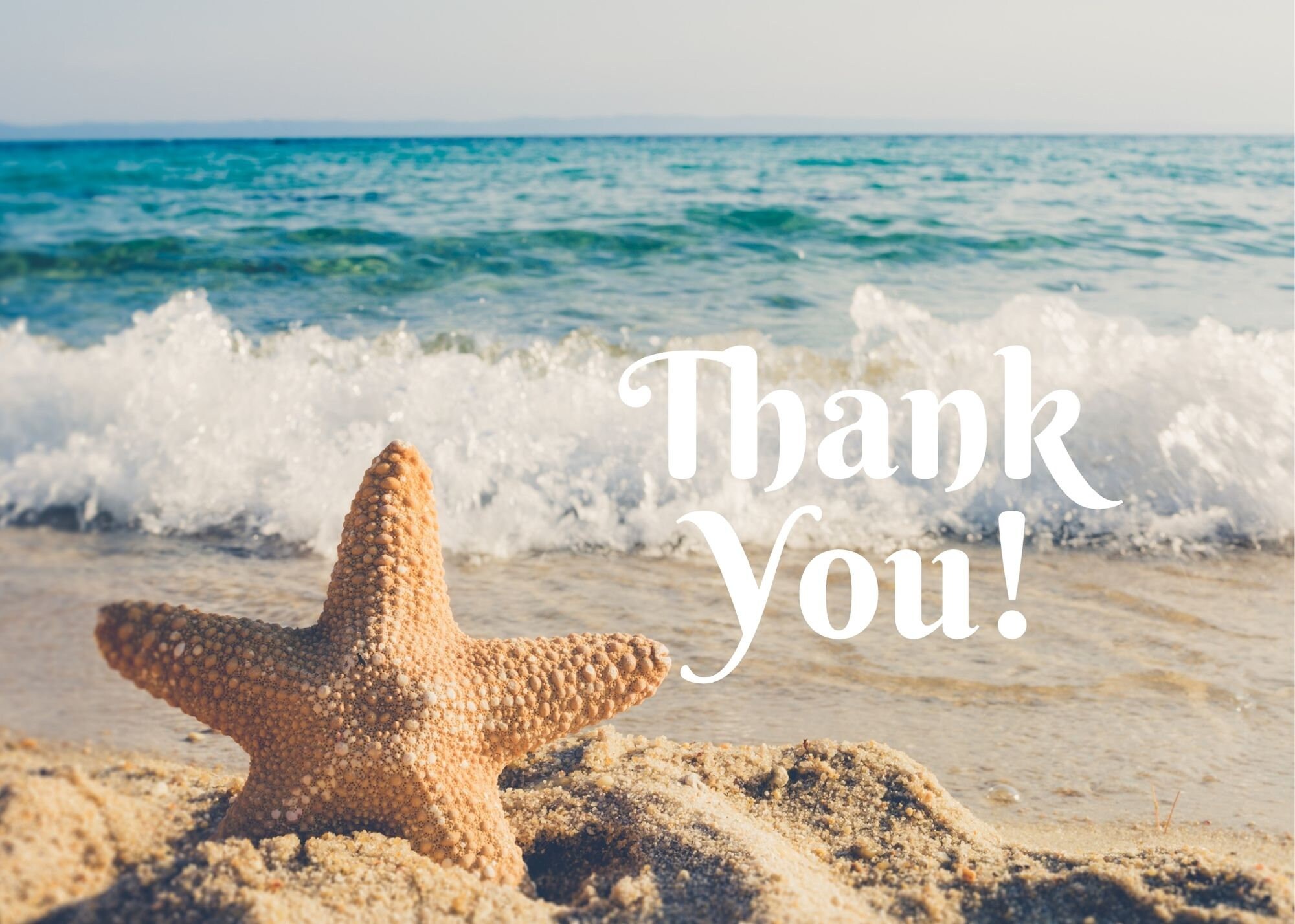 Starfish Thank You Notes - Etsy