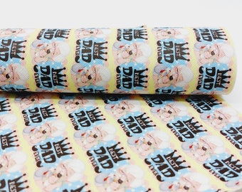 Best Dad Fabric - Etsy