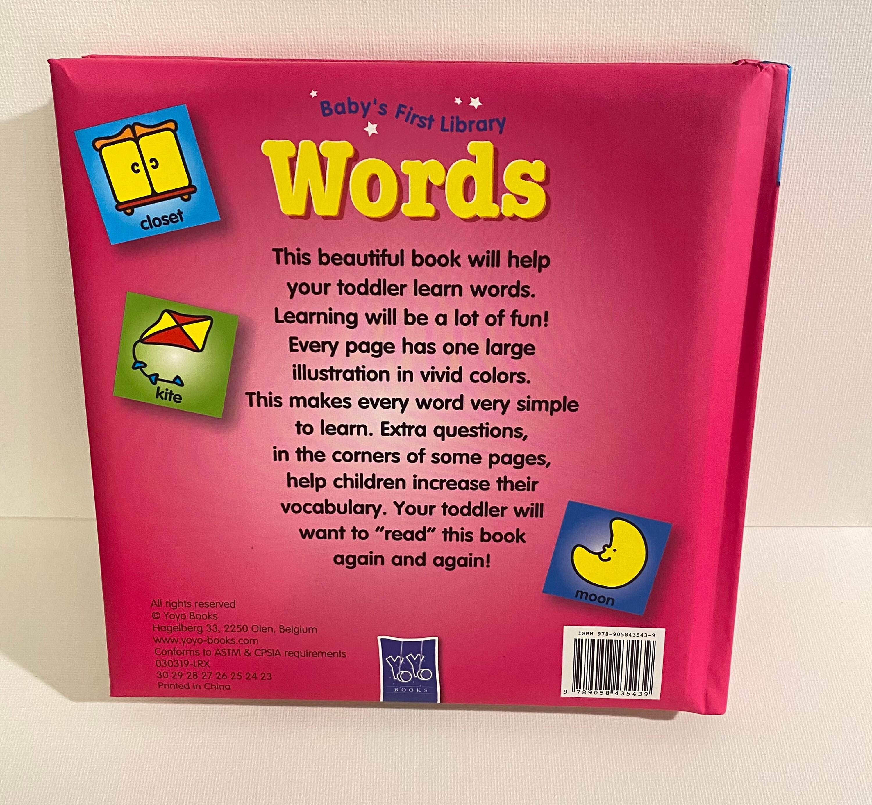 Baby’s First Library Words Book (new Book) - Etsy