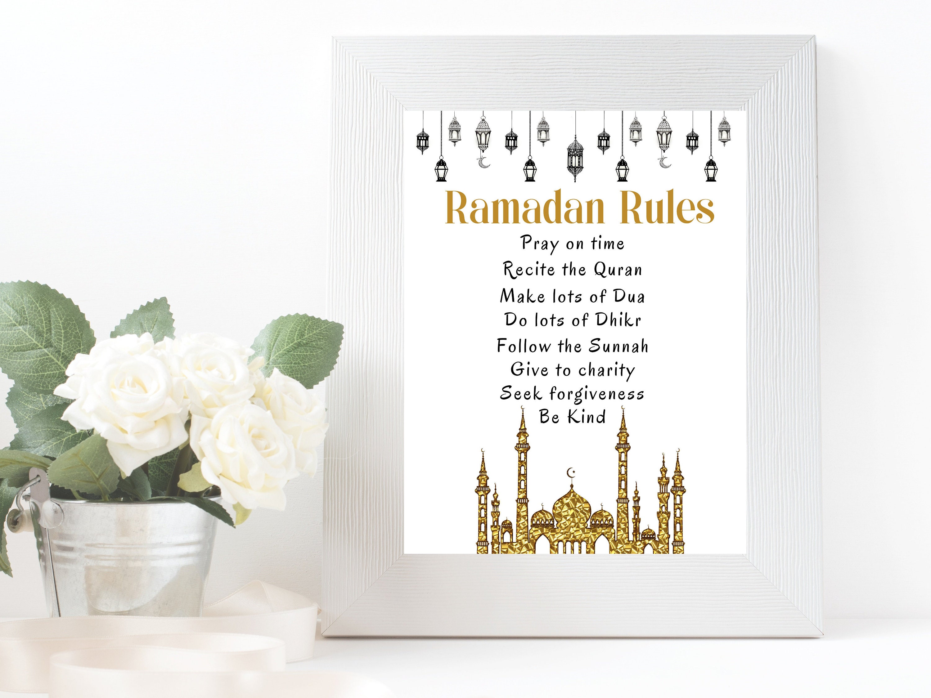 Ramadan Rules Ramadan Decoration Ramadan Decor Eid Gift - Etsy UK