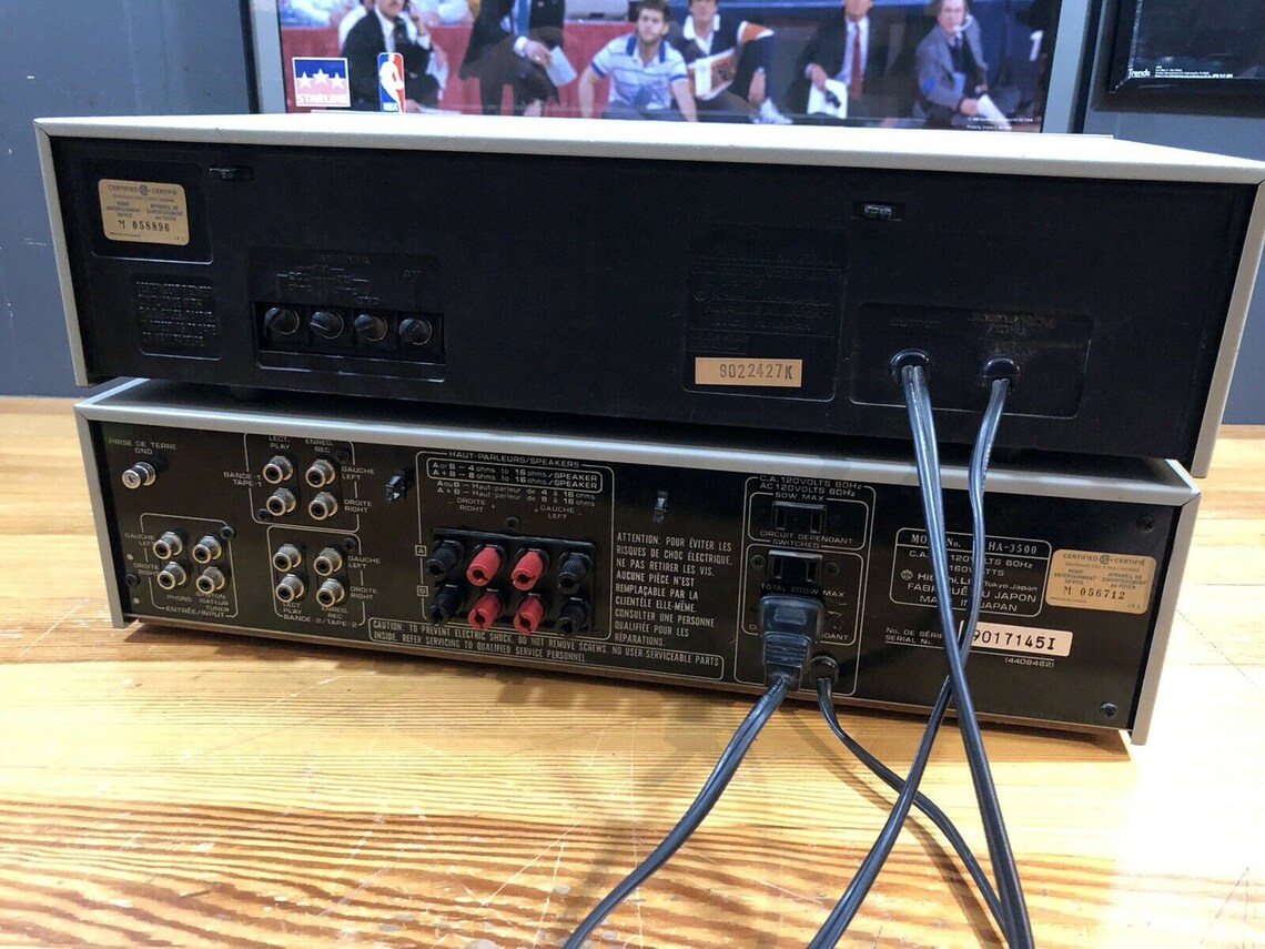 Vintage Hitachi Stereo Amplifier HA-3500 With FT-4000 Tuner | Etsy