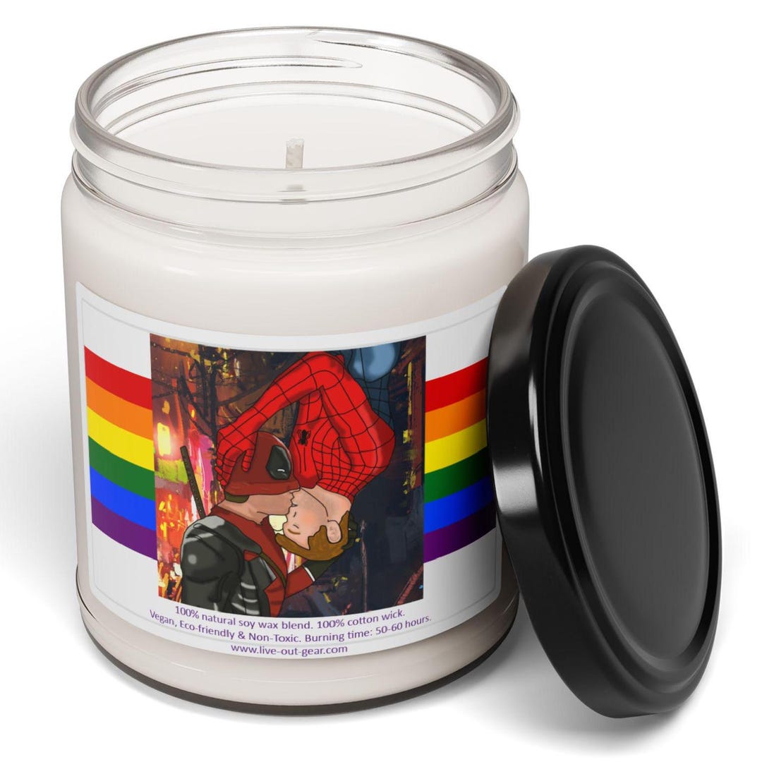 Superhero Fantasy Kiss Scented Soy Candle, 9oz - Etsy