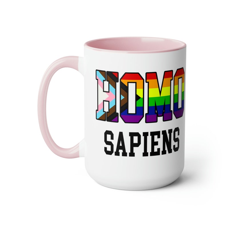 Homo Sapiens Lgbtq Two Tone Coffee Mugs 15oz Etsy