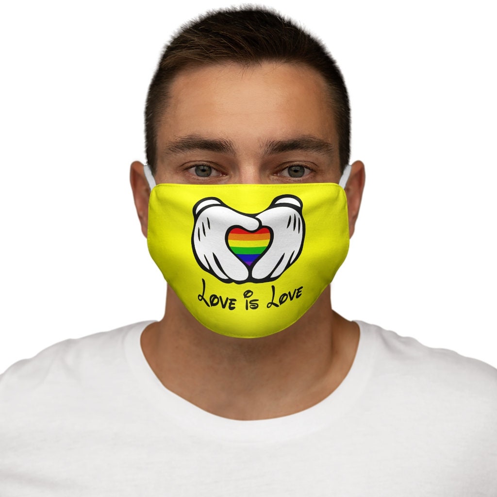 Love is Love Rainbow Pride Snug-fit Polyester/cotton Face Mask - Etsy