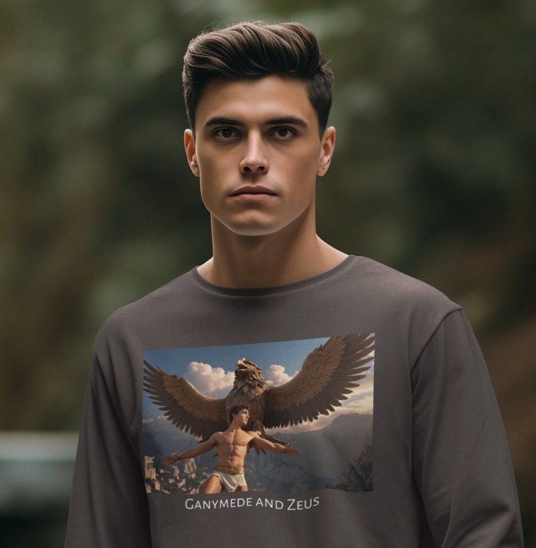 Ganymede and Zeus Ultra Cotton Long Sleeve T-shirt - Ancient Greek Gay ...