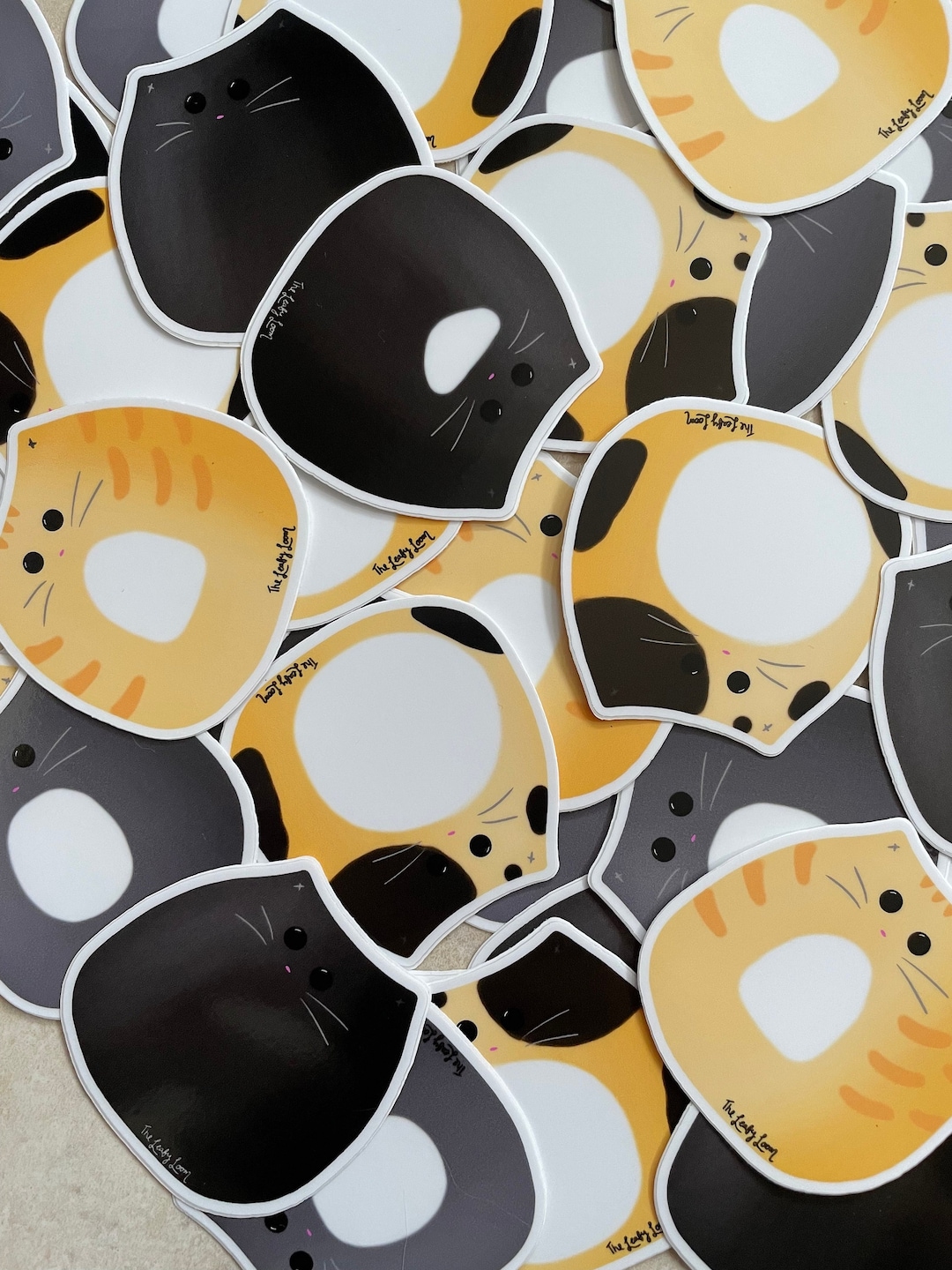 Chonky Kitty Stickers! NEW COLORS! - Vinyl, Laptop Decal, Hydroflask ...