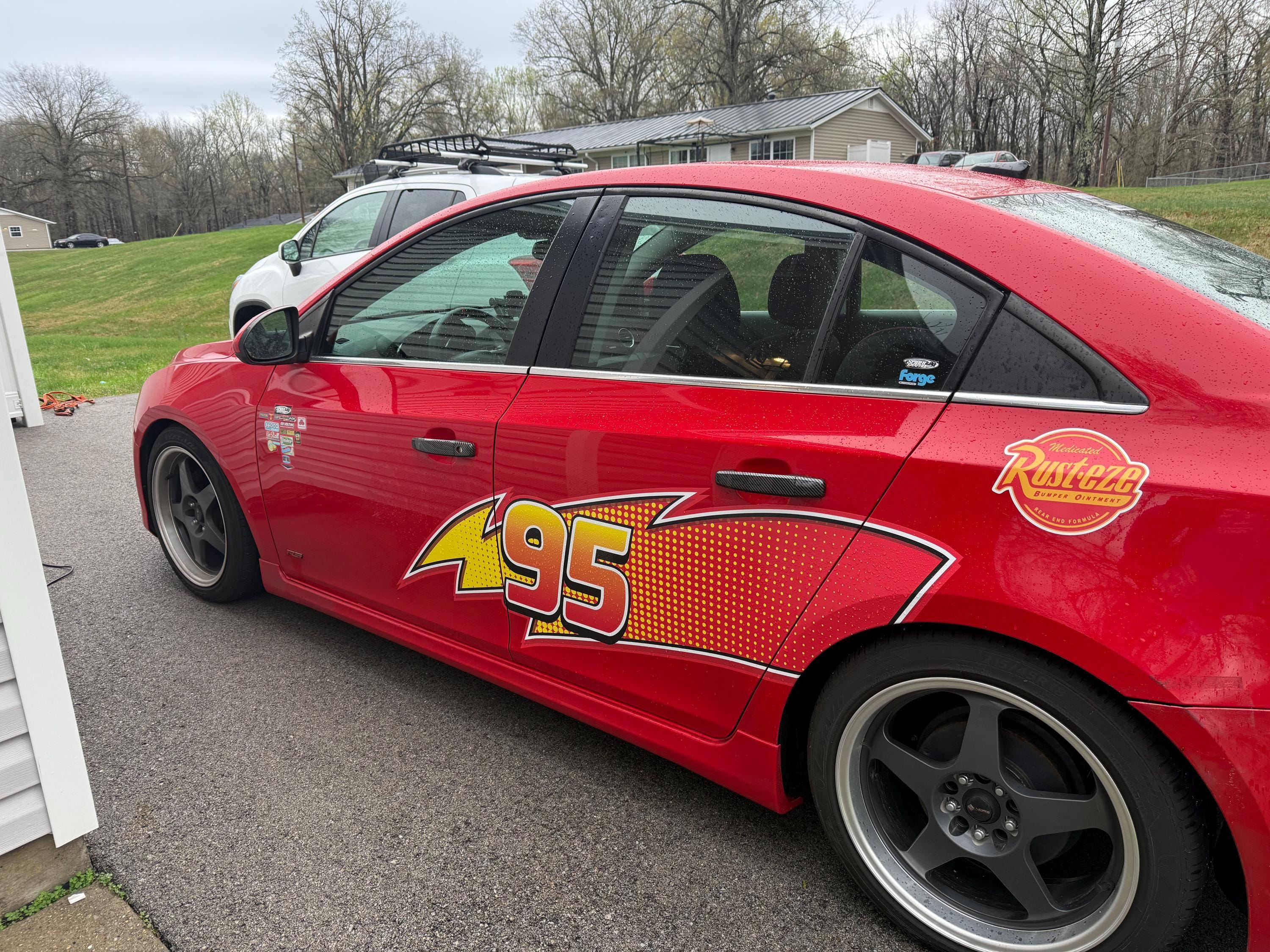 Lightning Mcqueen Decals 60" - Etsy