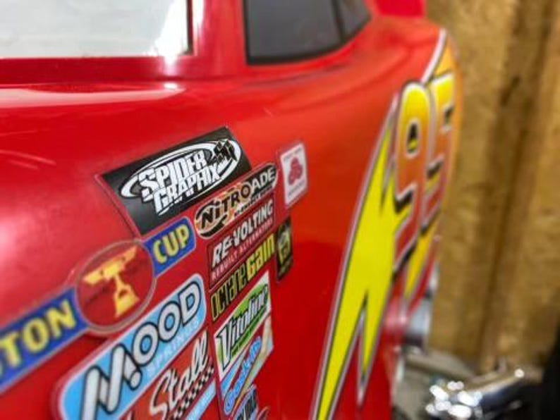 Lightning Mcqueen Decals 12" - Etsy