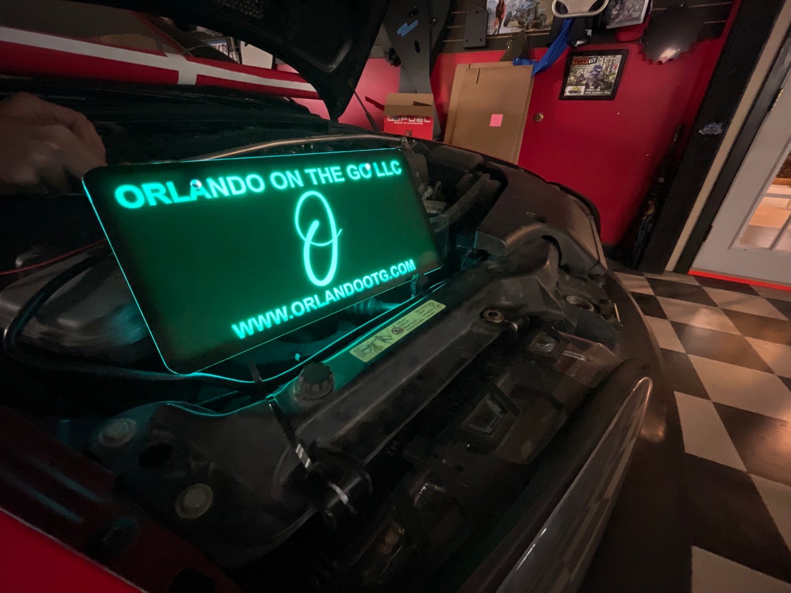 Custom Light up License Plate - Etsy