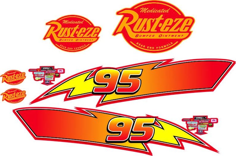 Lightning Mcqueen Power Wheels 6 Volt Cars 1 Graphics - Etsy